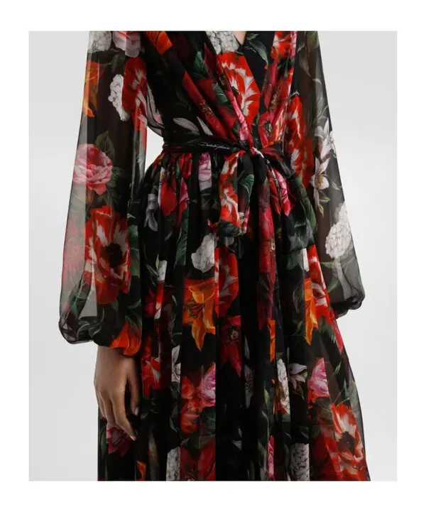 Dolce & Gabbana Silk Midi Dress