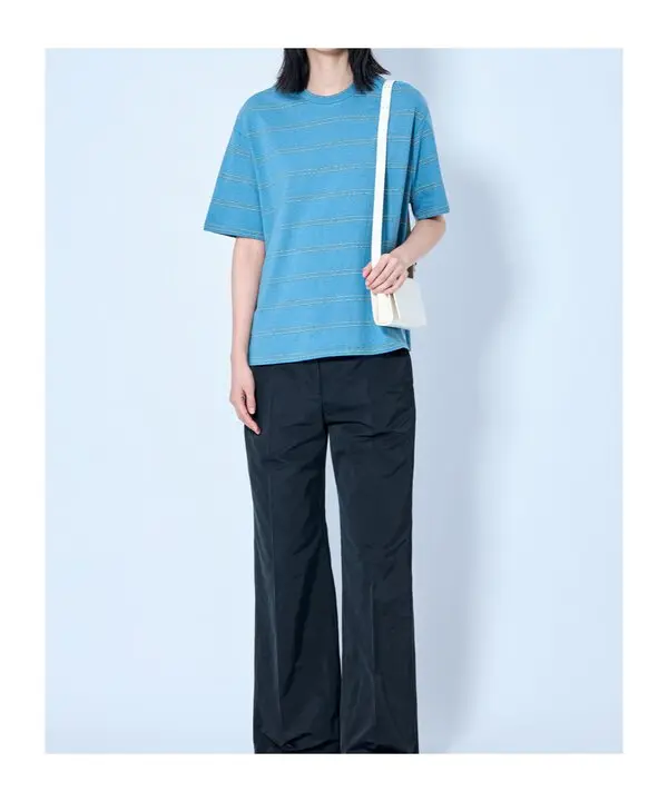 JIL SANDER Striped Crewneck T-shirt
