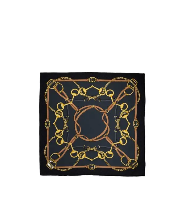 Gucci Printed Silk Crêpe Carr - Multicolor