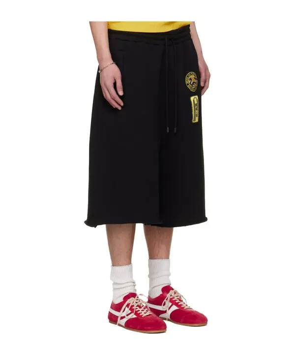 LU'U DAN Bruce Lee X Zoku Collaboration Elastic Waist Shorts - Black