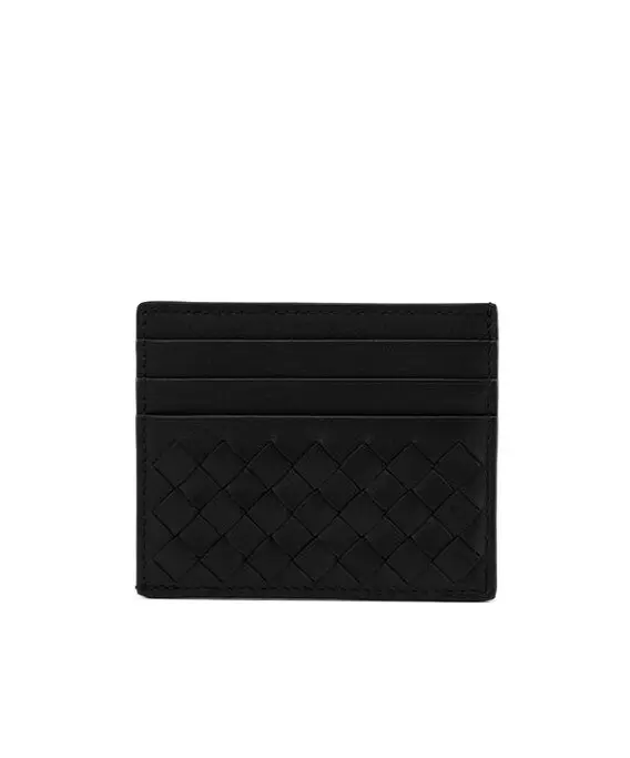 Bottega Veneta Rectangular Card Holder - Black