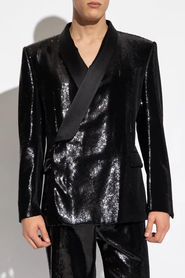 Dolce & Gabbana Single-breasted Sequin Blazer
