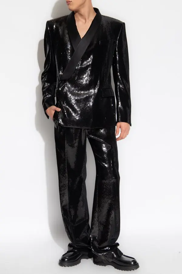 Dolce & Gabbana Single-breasted Sequin Blazer
