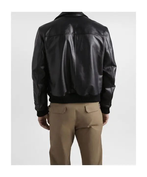 Dolce & Gabbana Leather Bomber Jacket