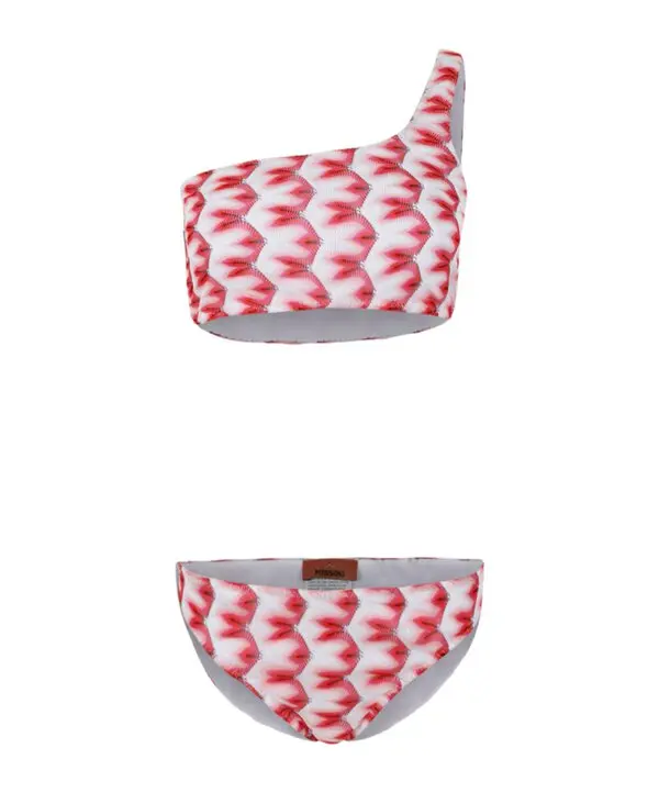 Missoni One-shoulder Zigzag Bikini