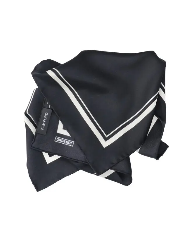 TOM FORD Tonal-frame Pocket Square