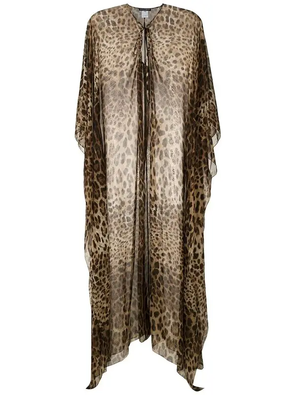 Dolce & Gabbana Leopard Print Tunic Dress