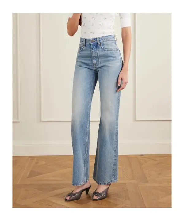 Chloé Flamingo Embroidered Jeans