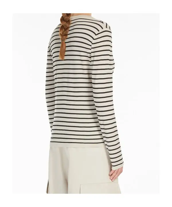 Max Mara Striped V-neck Cardigan