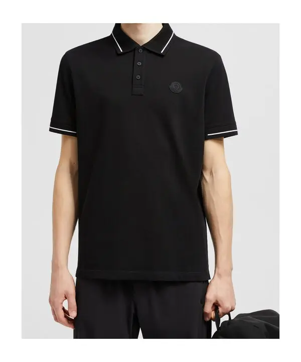 Moncler Logo Patch Short-sleeved Polo Shirt