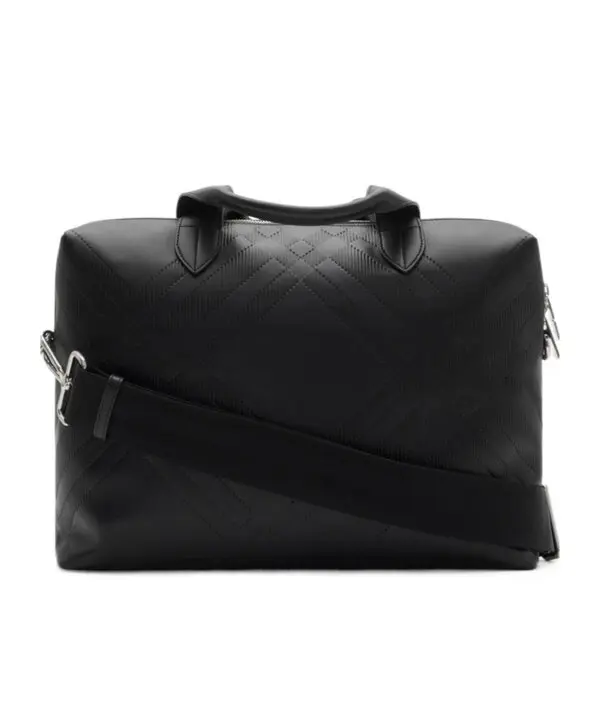Burberry Checked Zip-around Briefcase