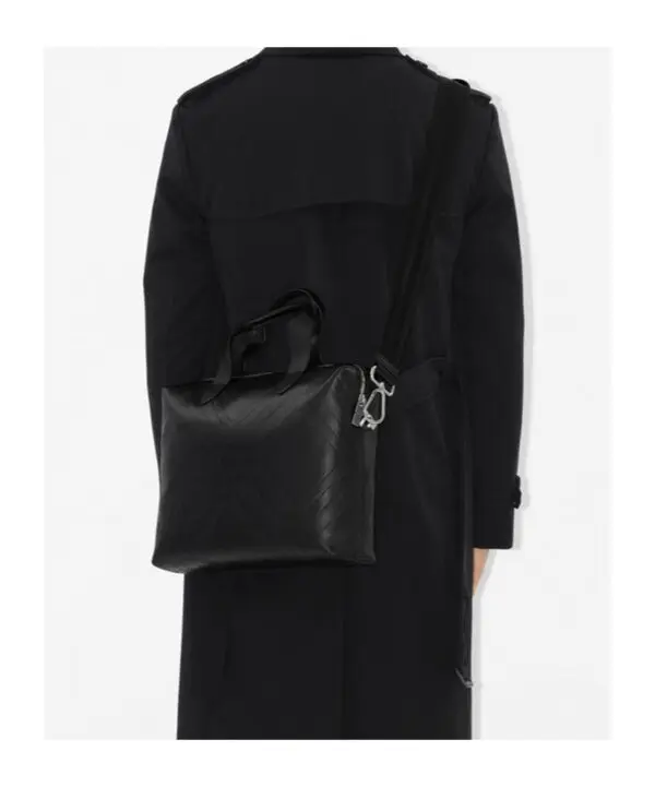 Burberry Checked Zip-around Briefcase