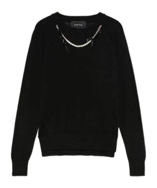 Simone Rocha Pearl-embellished Sweater