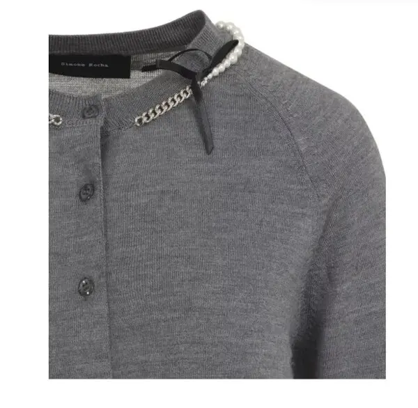 Simone Rocha Crew Neck Cardigan