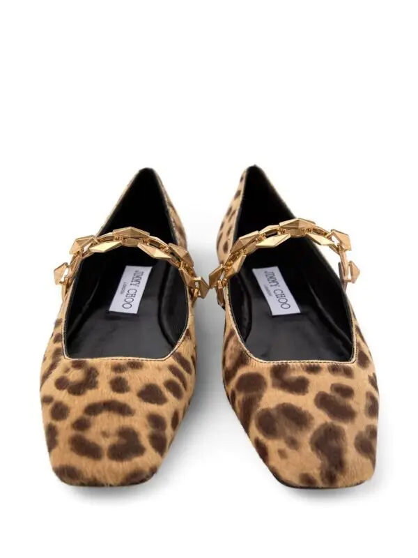 JIMMY CHOO Round Toe Ballet Shoes