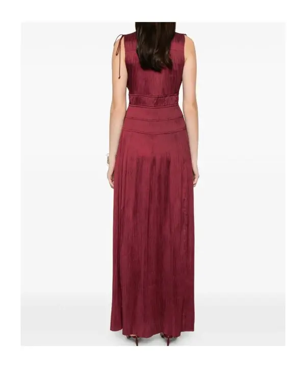Ulla Johnson Tasneem V-neck Tie-shoulder Maxi Dress