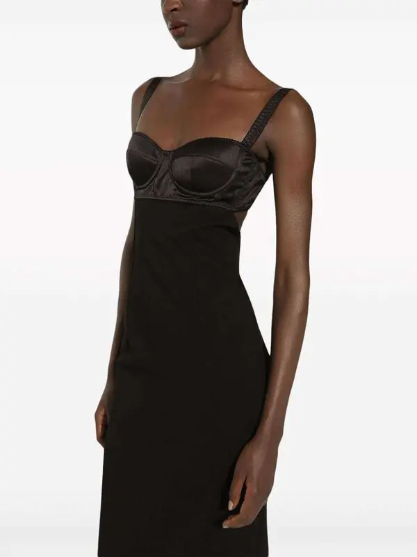 Dolce & Gabbana Bustier-style Sleeveless Midi Dress