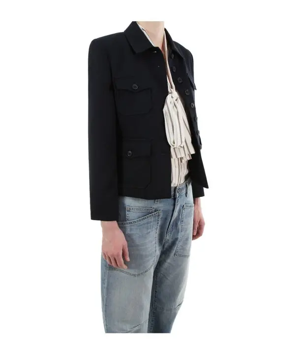 NILI LOTAN Buttoned Utility Jacket