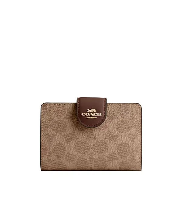 COACH Logo Wallet - Tan/brown