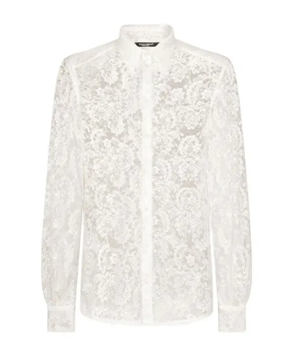 Dolce & Gabbana Sheer-coverage Lace Shirt