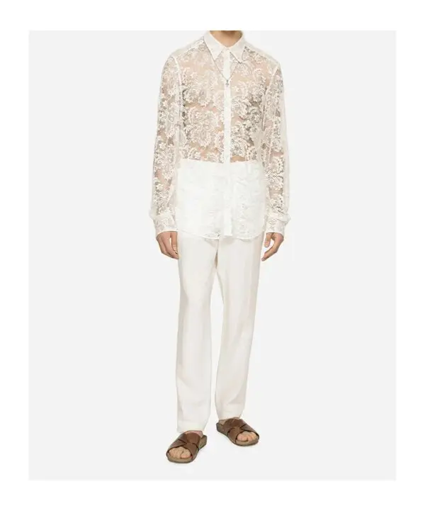 Dolce & Gabbana Sheer-coverage Lace Shirt
