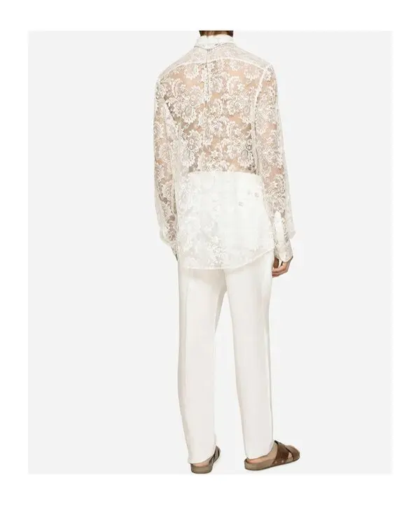 Dolce & Gabbana Sheer-coverage Lace Shirt