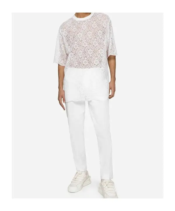 Dolce & Gabbana Logo-embroidered Tailored Trousers