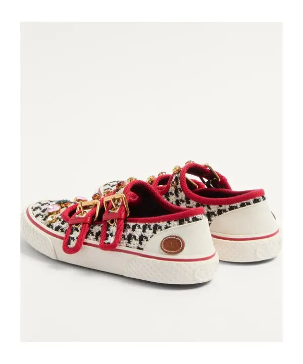Valentino Garavani Embellished Buckle Detailed Sneakers