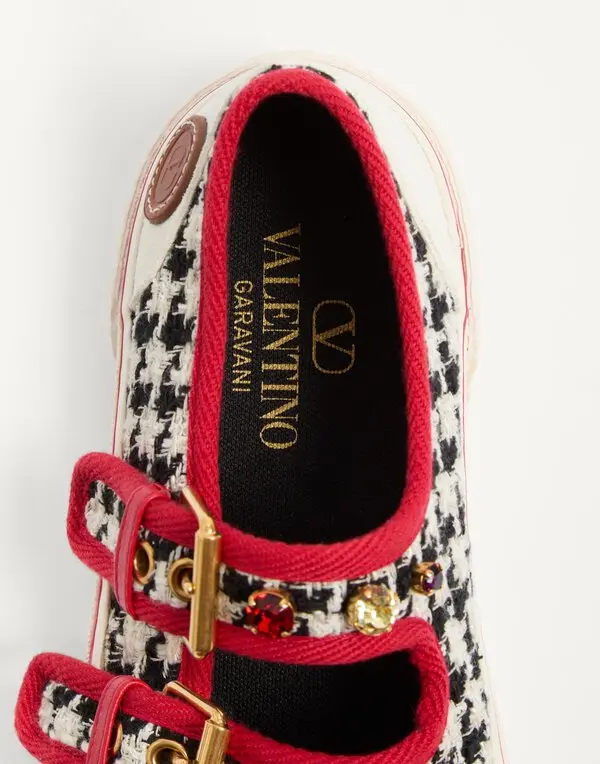 Valentino Garavani Embellished Buckle Detailed Sneakers