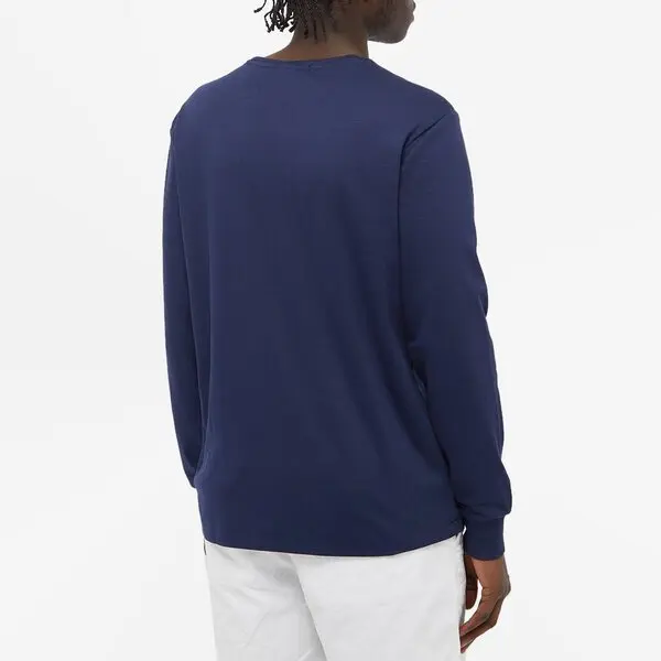 Polo Ralph Lauren Logo Embroidered Long-sleeved Top - Blue
