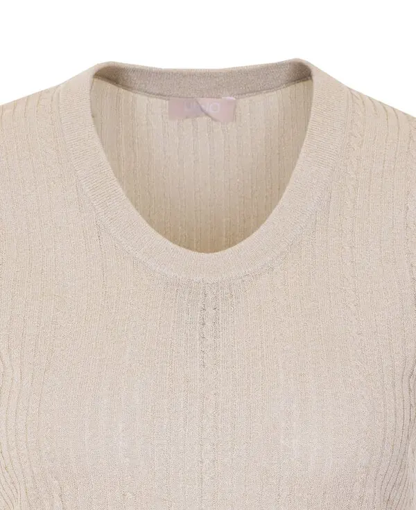 Liu Jo Ribbed Lurex Knitted Tank Top