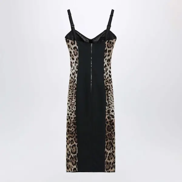 Dolce & Gabbana Leopard-print Midi Sheath Dress