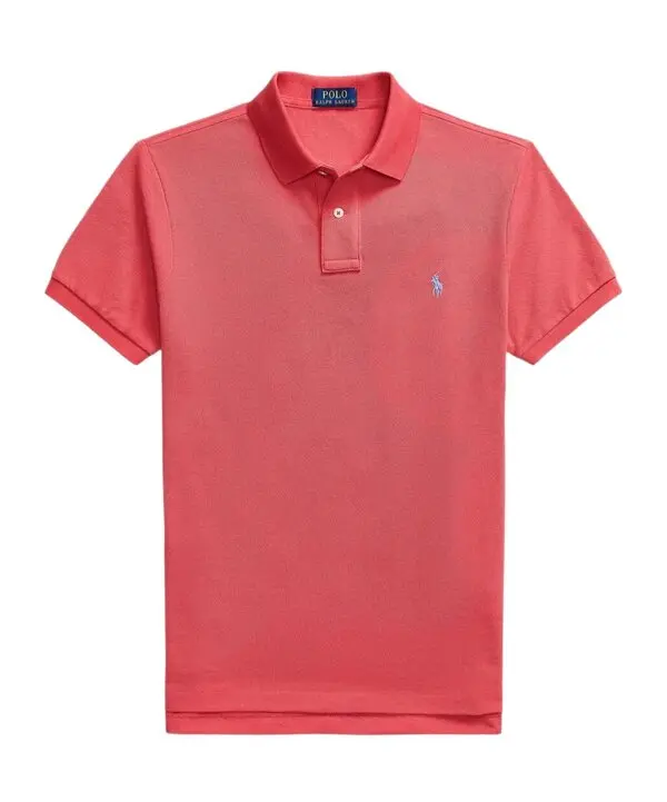 Polo Ralph Lauren Short-sleeved Buttoned Polo Shirt - Red