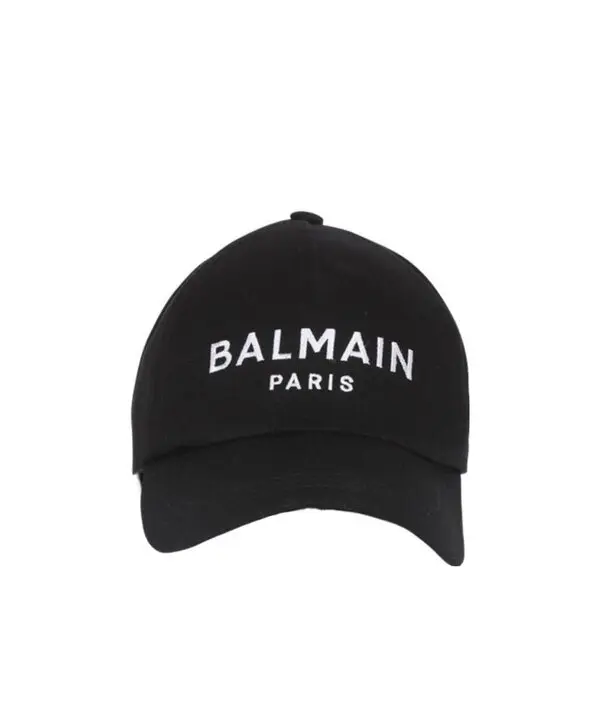 Balmain Cotton Cap With Logo