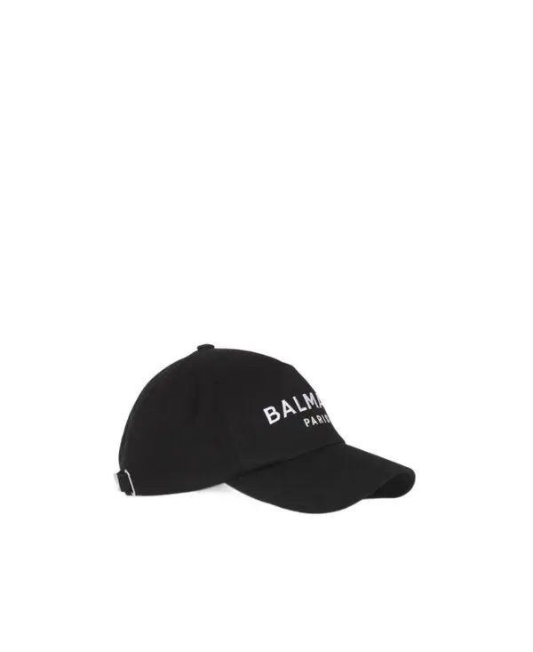 Balmain Cotton Cap With Logo