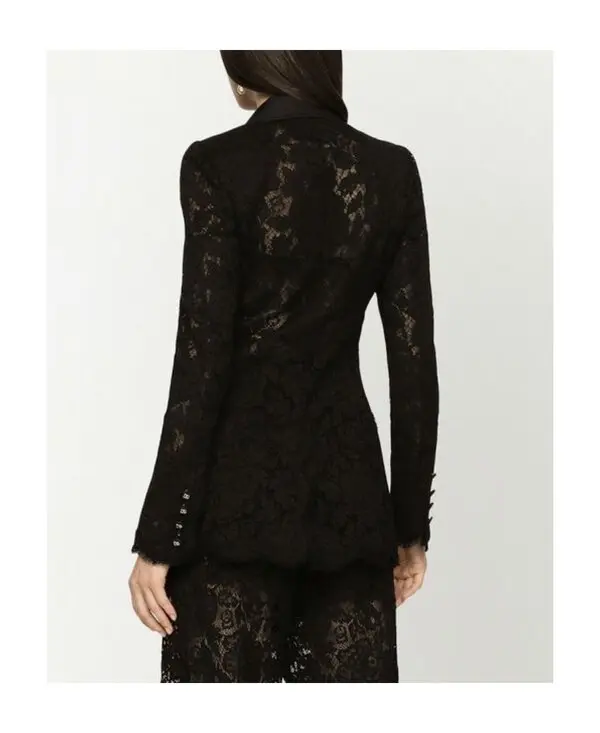 Dolce & Gabbana Double-breasted Lace Blazer