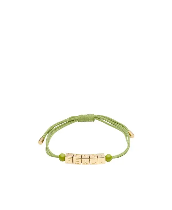 Fendi Fendigraphy' Beaded Bracelet - Green