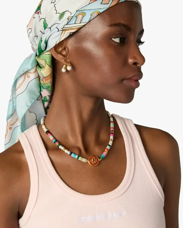 Casablanca Multicolour Bead Necklace By