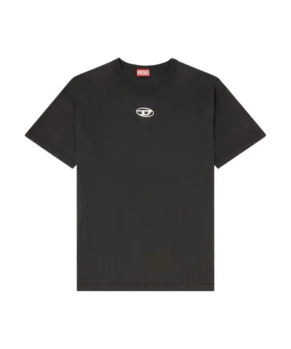 DIESEL® T-norm-lod Oval D Logo T-shirt - Black