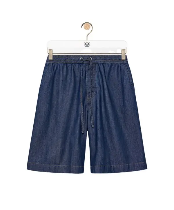 Loewe Wide-leg Denim Shorts