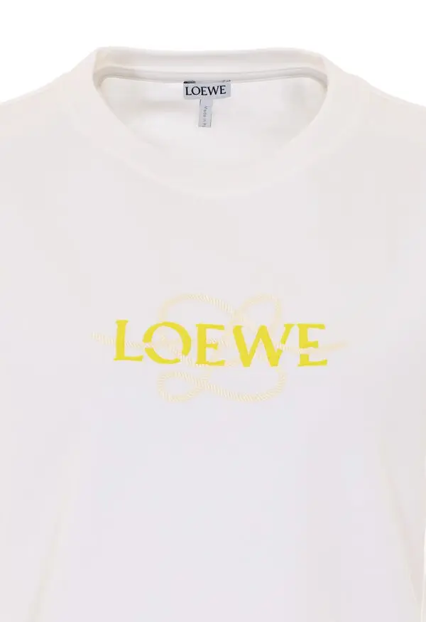 Loewe Logo Embroidered T-shirt