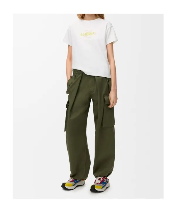 Loewe Logo Embroidered T-shirt