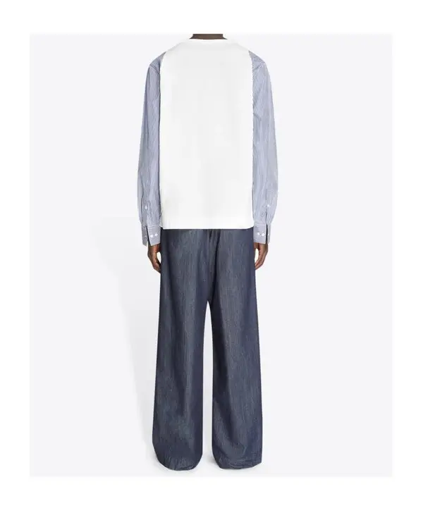 Dries Van Noten Contrast-sleeves Cotton T-shirt