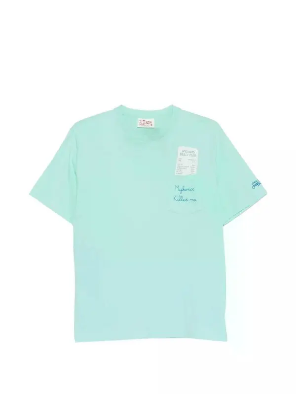 MC2 SAINT BARTH Austin Print-detail Pocket T-shirt - Green