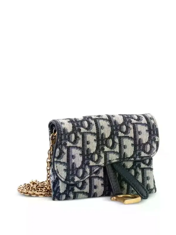 Dior Saddle Nano Pouch Oblique Canvas Belt Bag