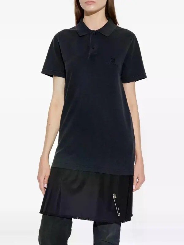 Balenciaga Pleated-panel Polo Dress