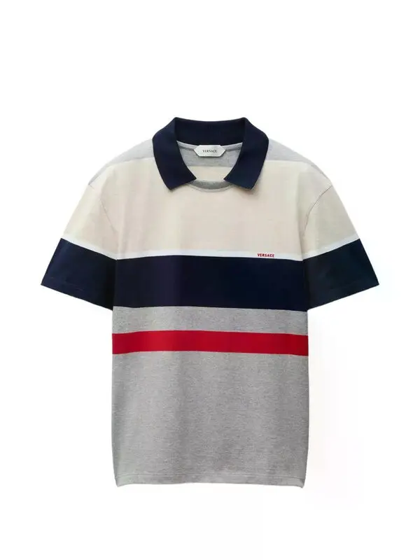 Versace Striped Cotton-jersey T-shirt
