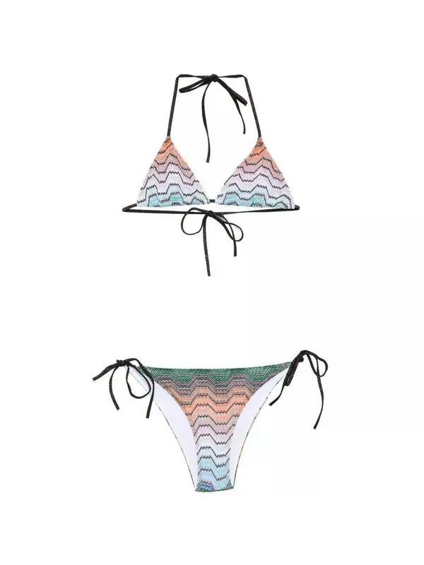 Missoni Zig-zag Lurex Bikini - Orange