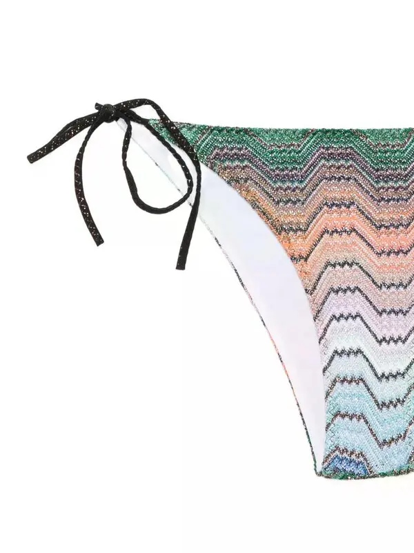 Missoni Viscose Lamé Blend Bikini - Orange
