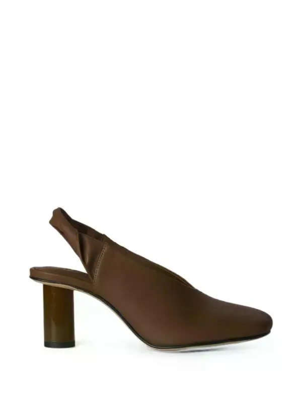 JVAM Slingback Square-toe Pumps